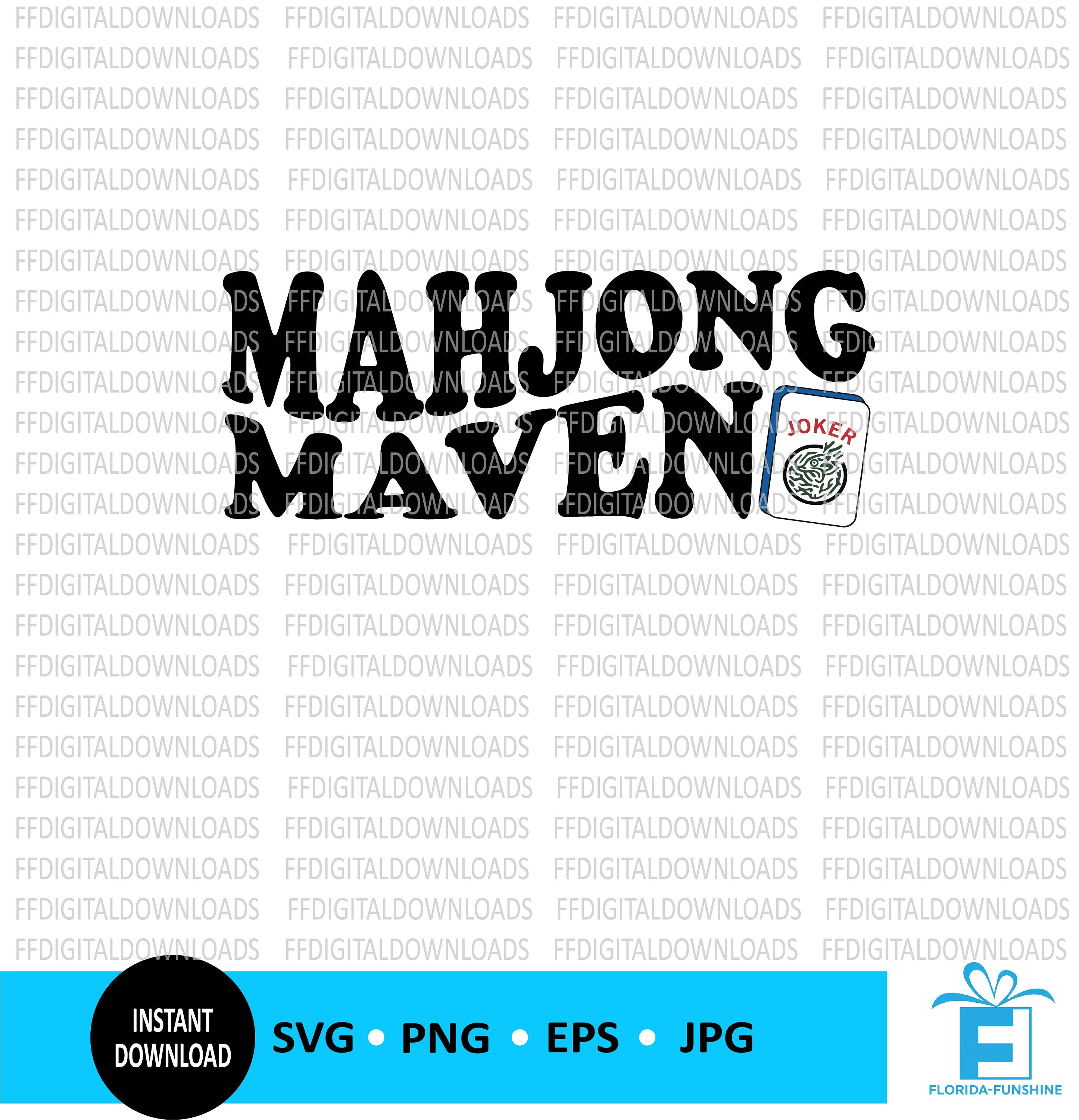 Mahjong Maven SVG Mahjong Joker SVG Mahjong PNG Mahjong - Etsy España