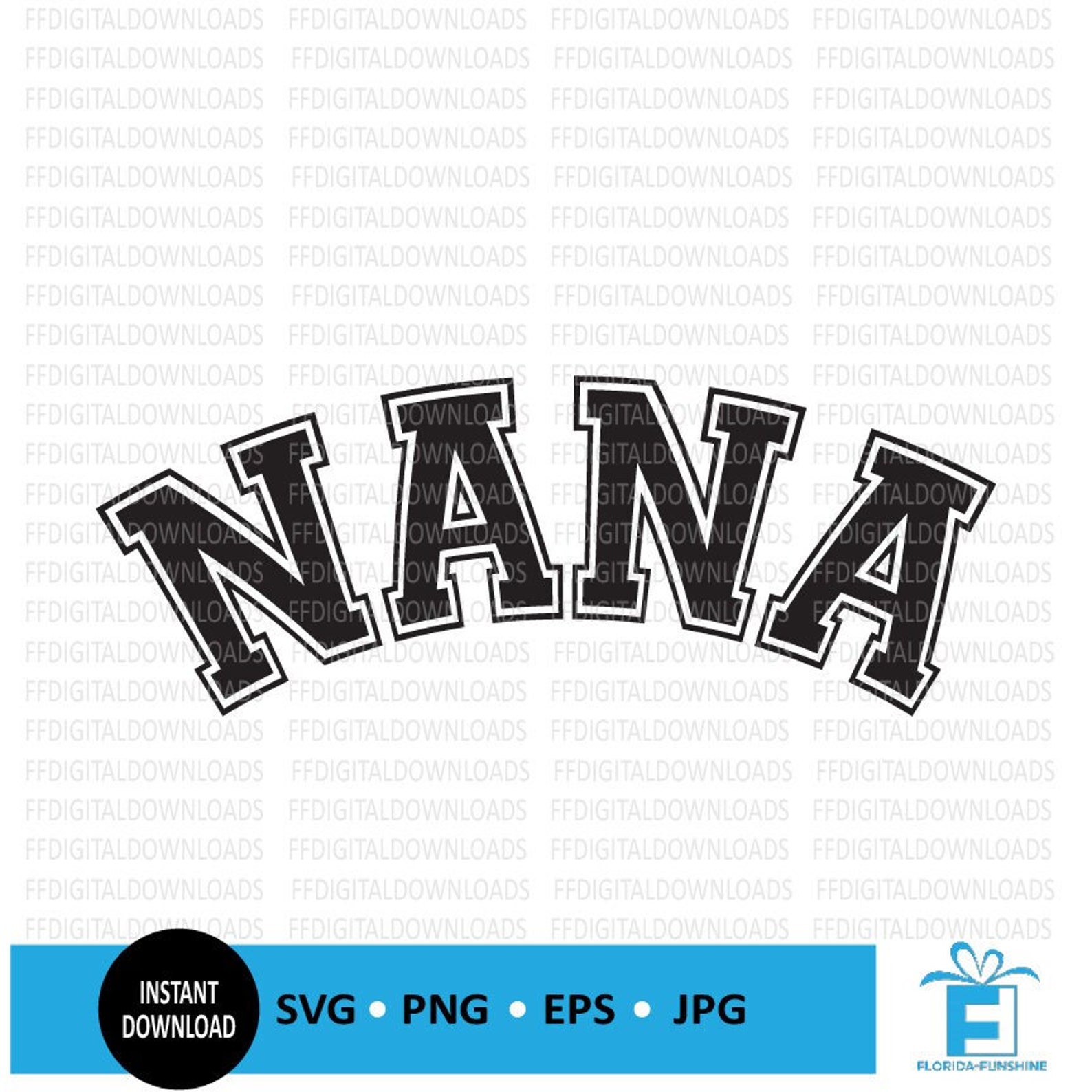 Nana SVG, Nana PNG, Nana Clipart, Nana Digital Clipart, Nana Design ...