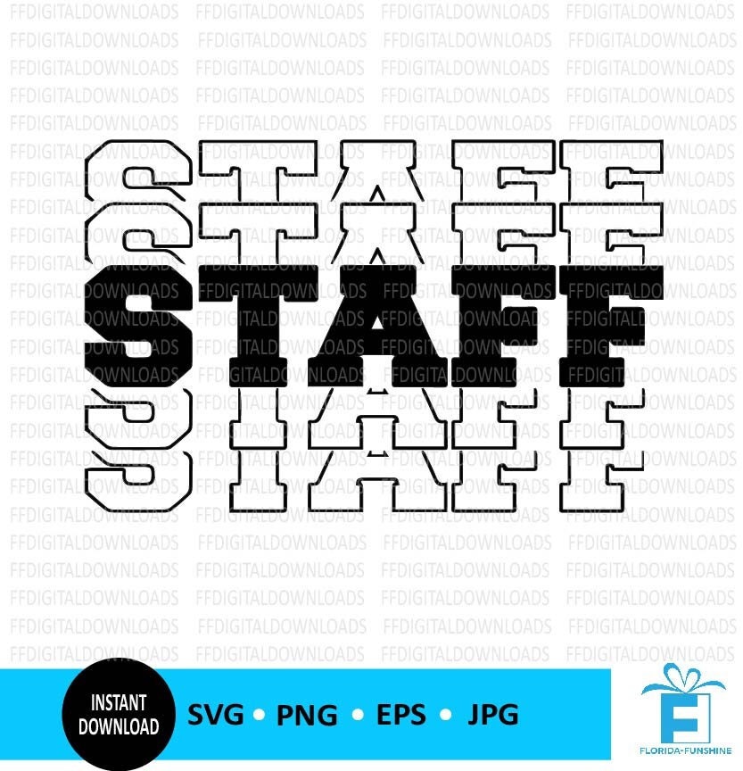 Staff SVG Staff Design Staff Shirt SVG Staff Jpg Staff - Etsy