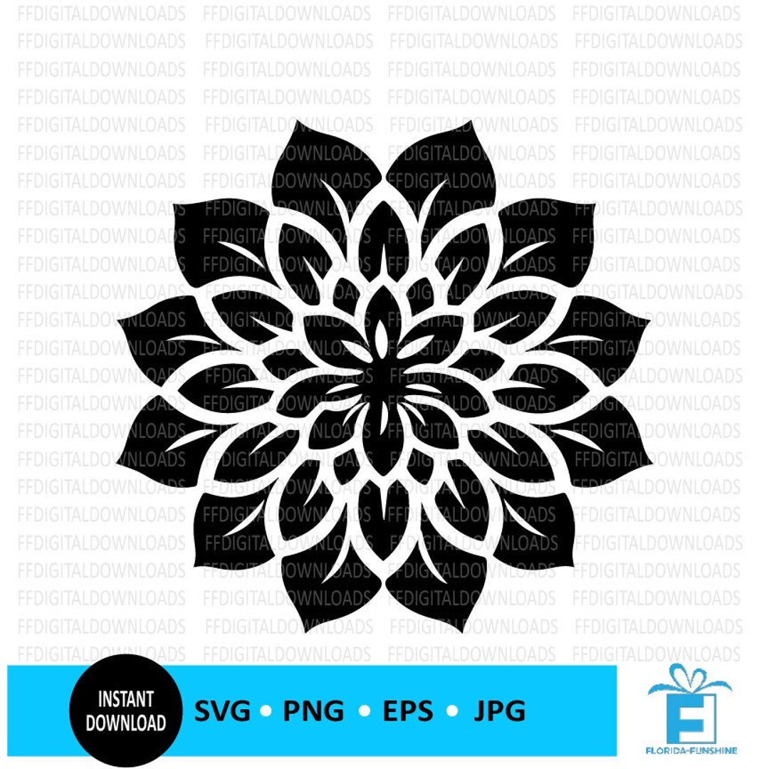 Flower SVG Flower PNG Flower Clipart Flower Design Flower - Etsy