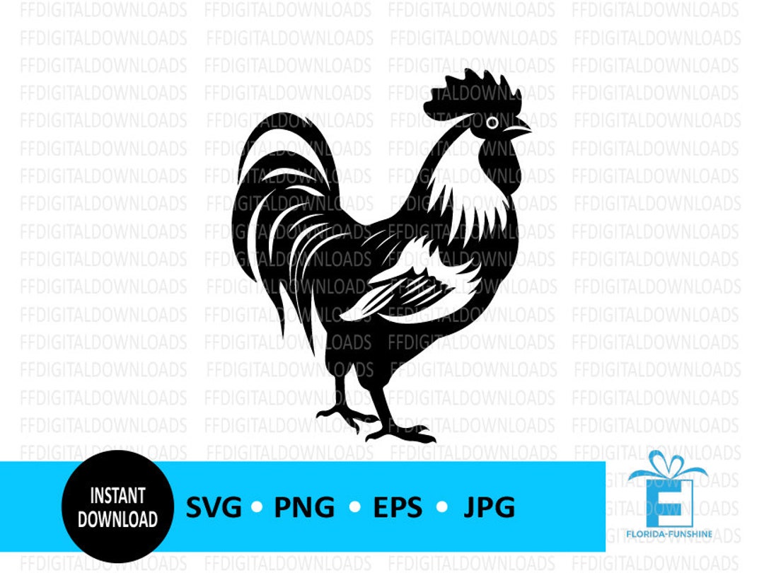 Chicken SVG, Chicken PNG, Chicken Clipart, Rooster Design, Chicken ...