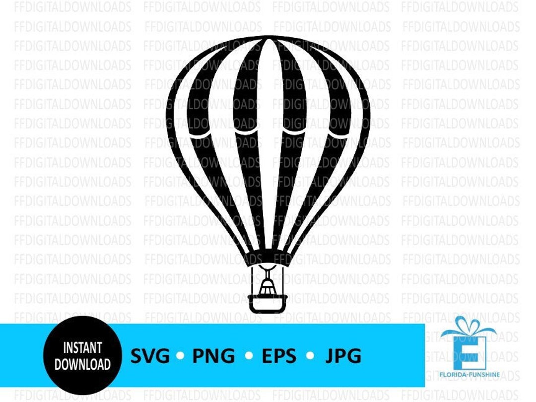 Hot Air Balloon SVG Hot Air Balloon PNG Hot Air Balloon - Etsy