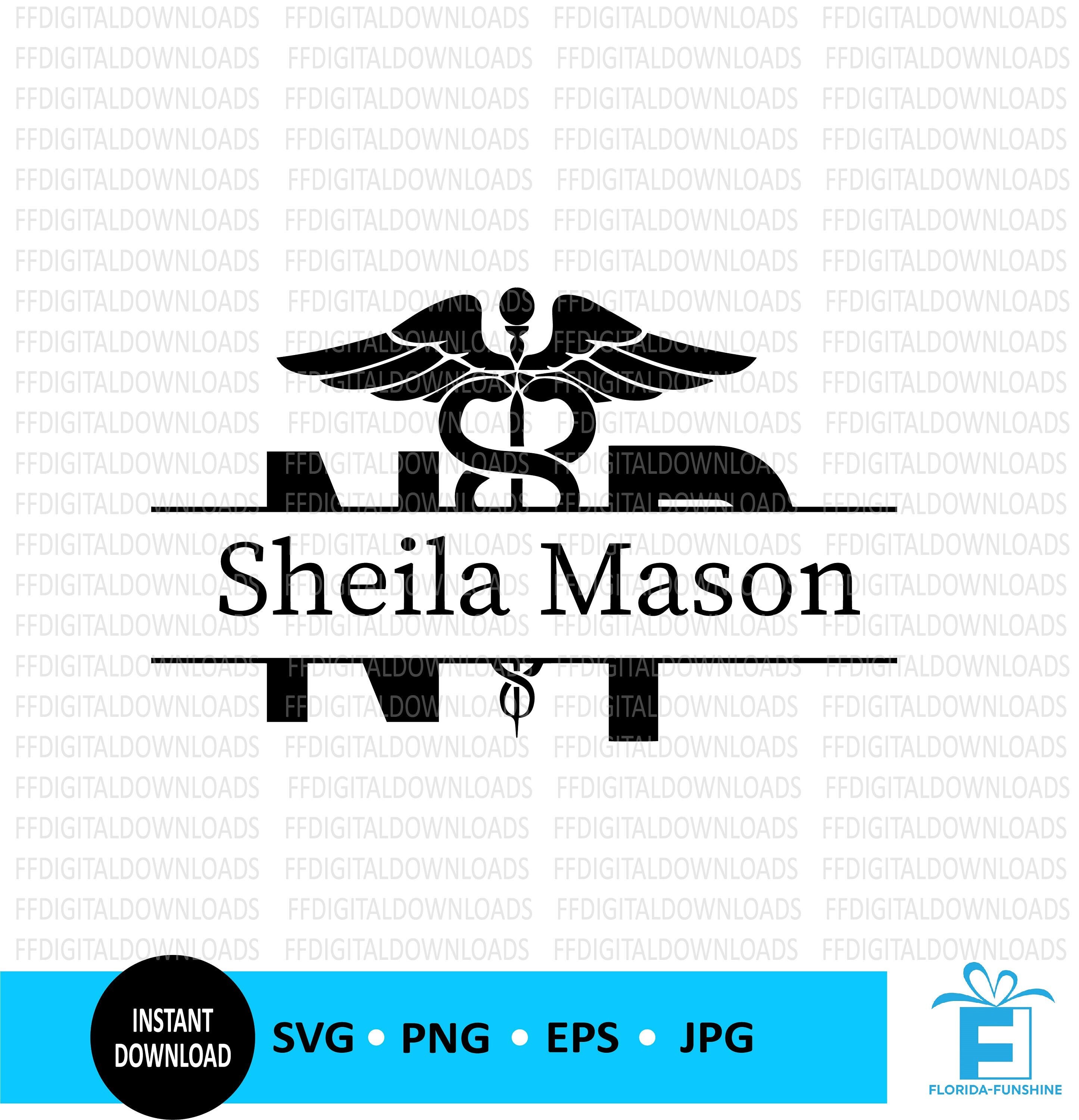 Nurse Practitioner Svg NP SVG Np Split for Name SVG Nurse - Etsy