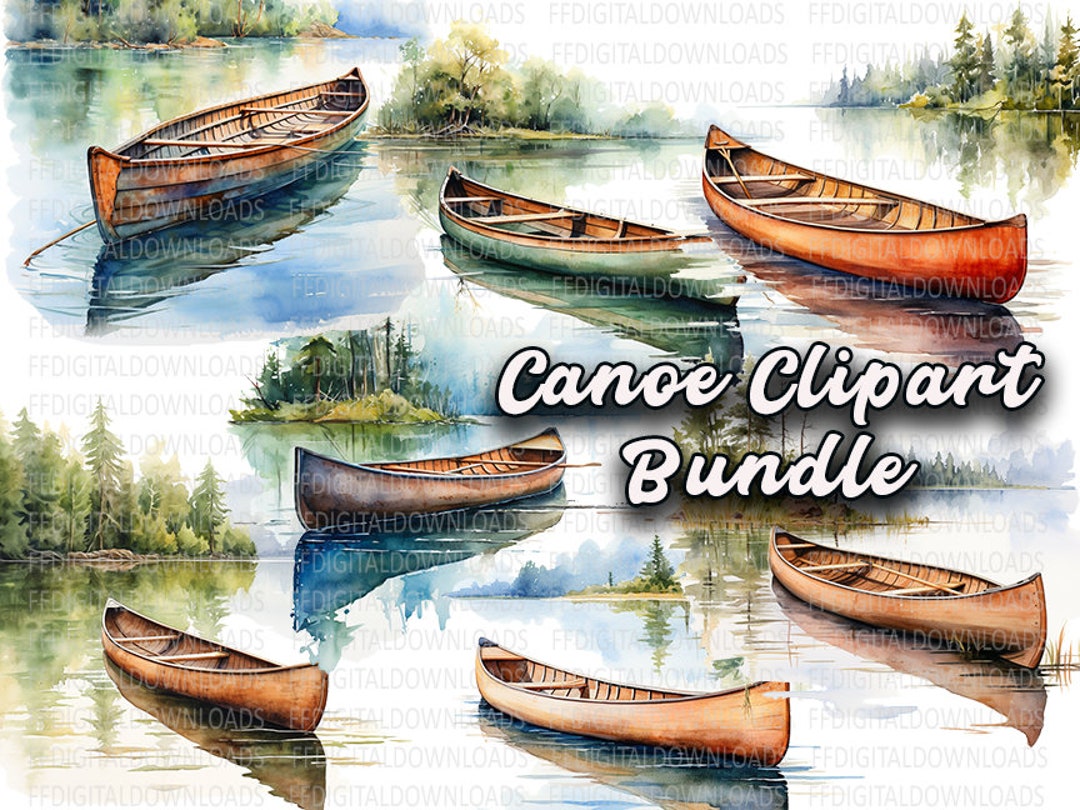 Canoe Clipart, 7 High-quality Pngs, Canoe Png, Watercolor Canoe Png ...
