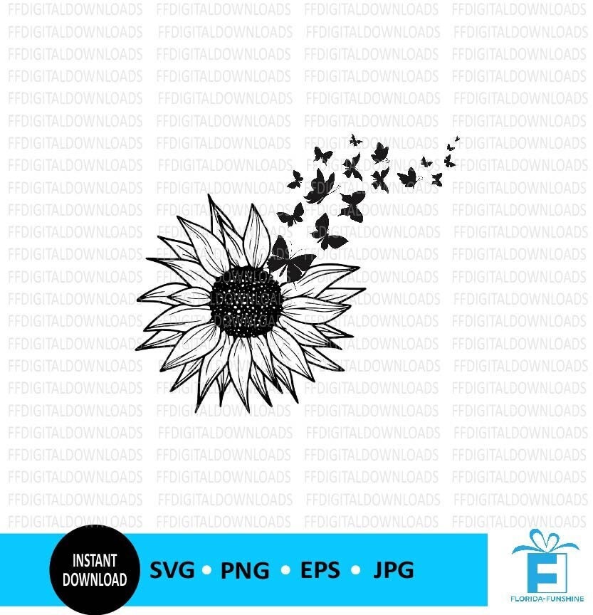 Memorial SVG Sunflower Memorial PNG in Loving Memory SVG - Etsy