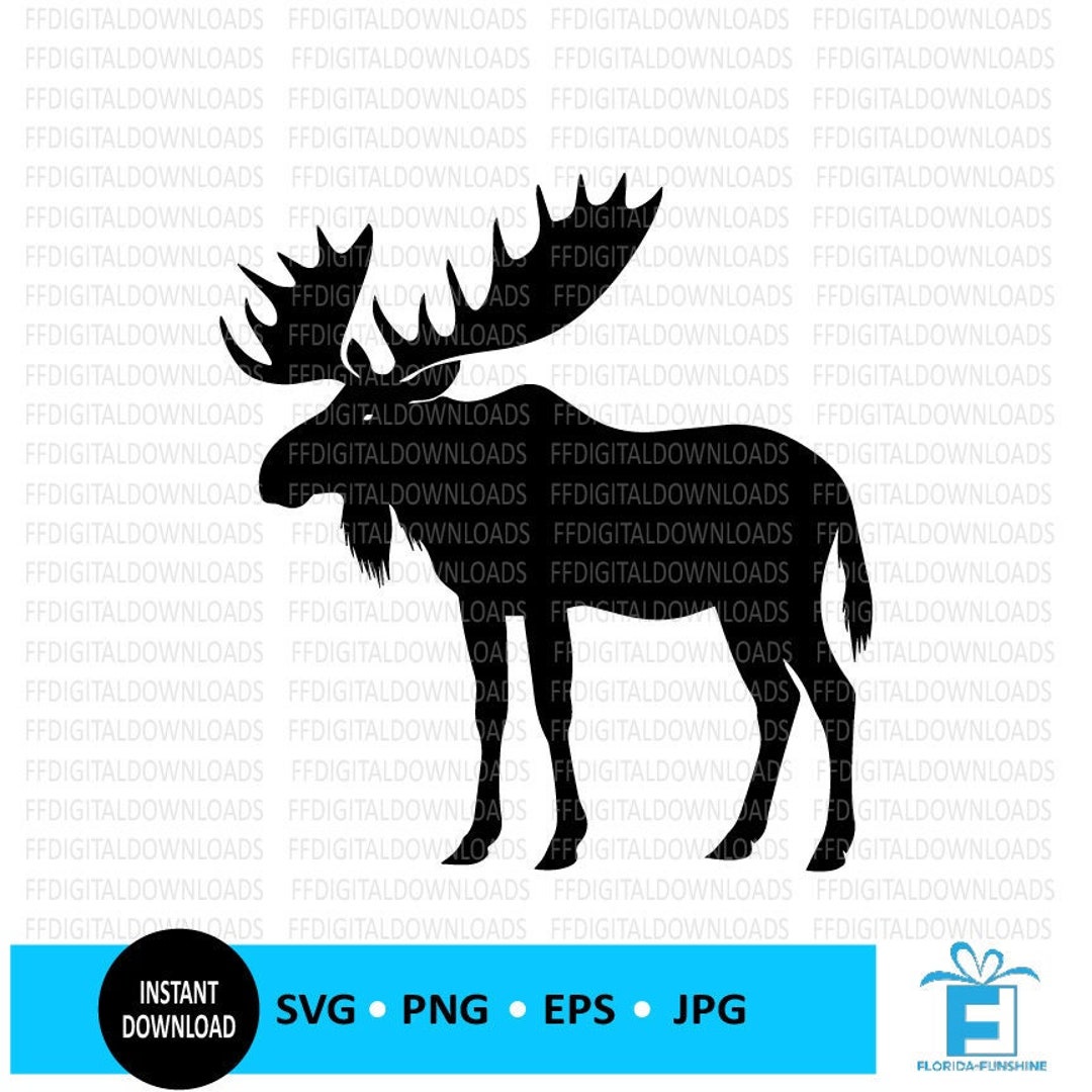 Moose SVG Moose PNG Moose Clipart Moose Graphic Design - Etsy