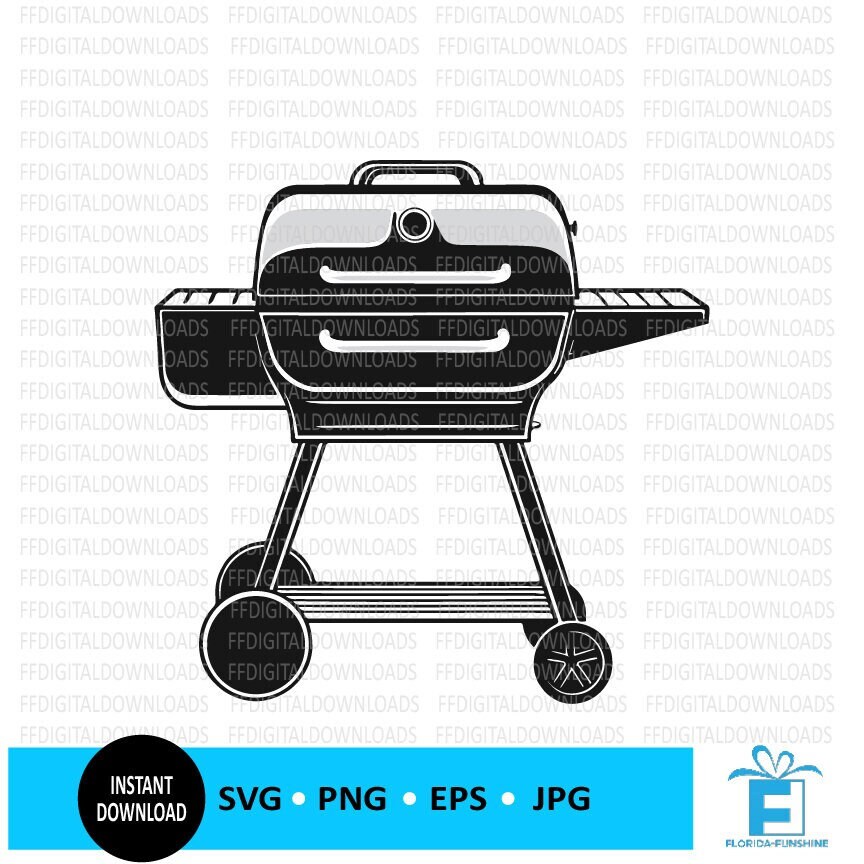 Barbecue SVG Barbecue Grill SVG Barbecue Grill Clipart - Etsy