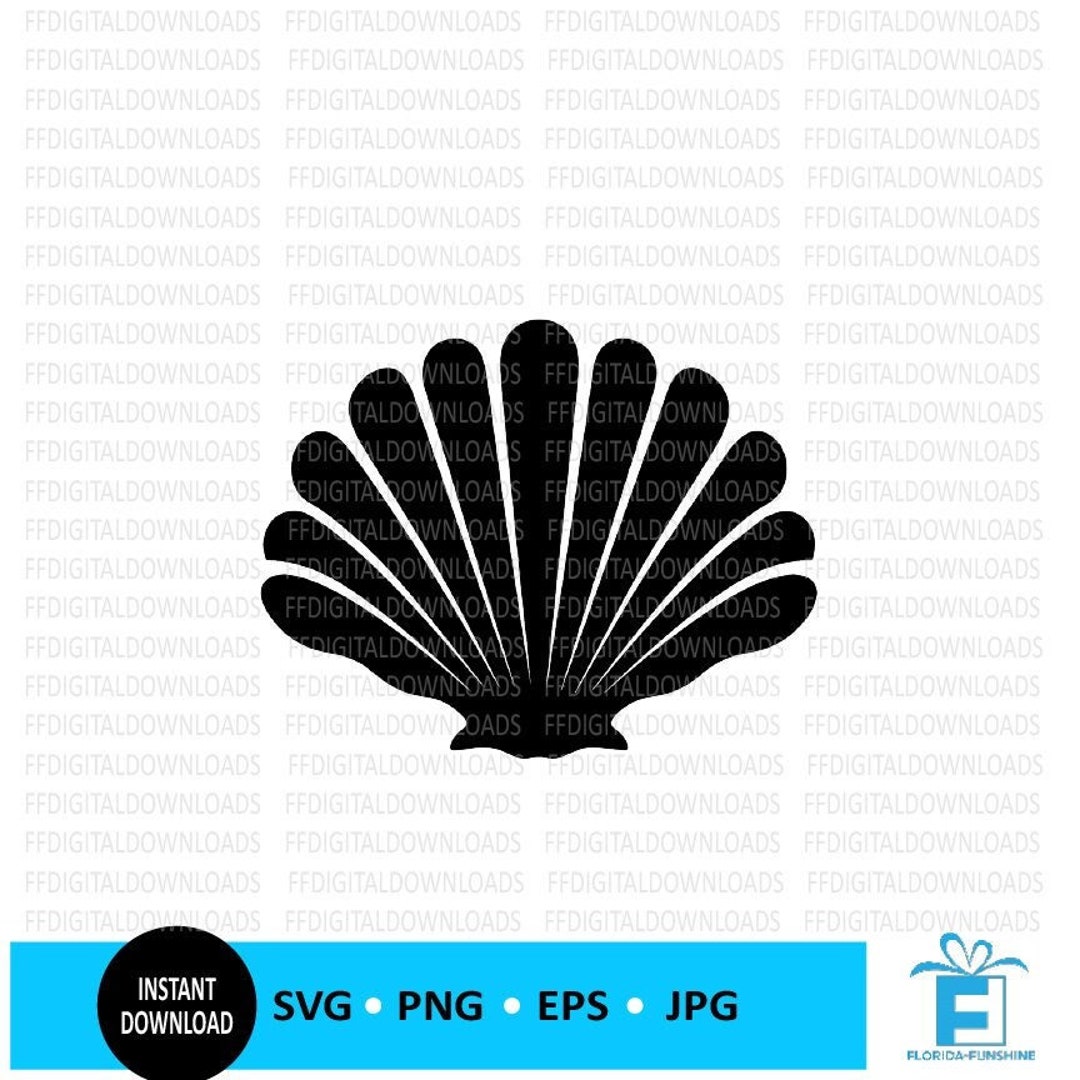 Clam Shell SVG Seashell Svg Clam Shell PNG Shell Shirt - Etsy