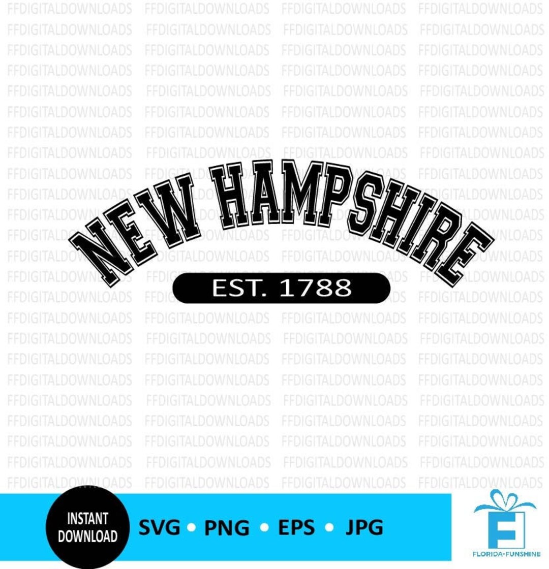 New Hampshire SVG, New Hampshire PNG, New Hampshire Shirt Design, New ...