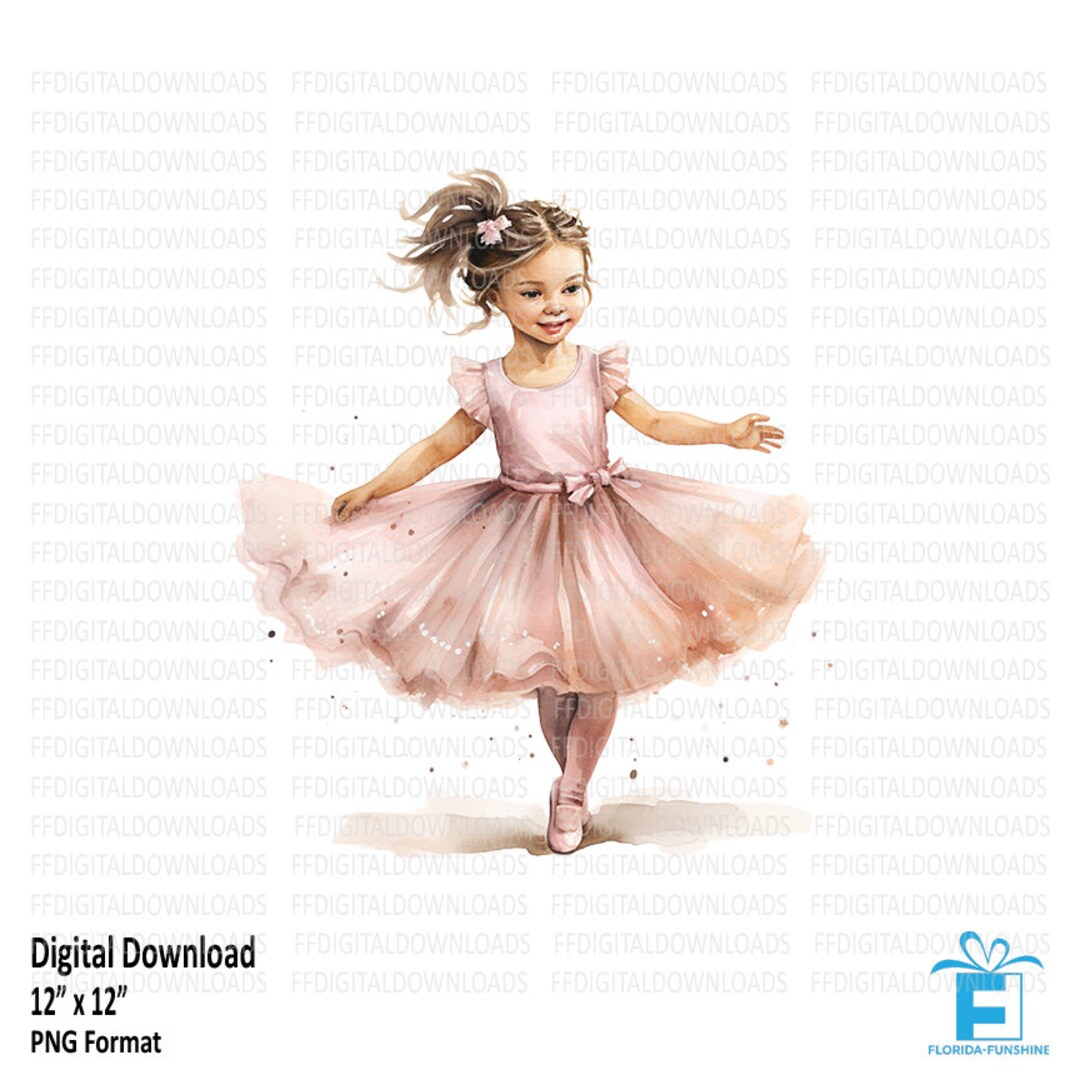 Ballet Dancer Clipart Little Girl Ballet Dancer PNG Ballet - Etsy