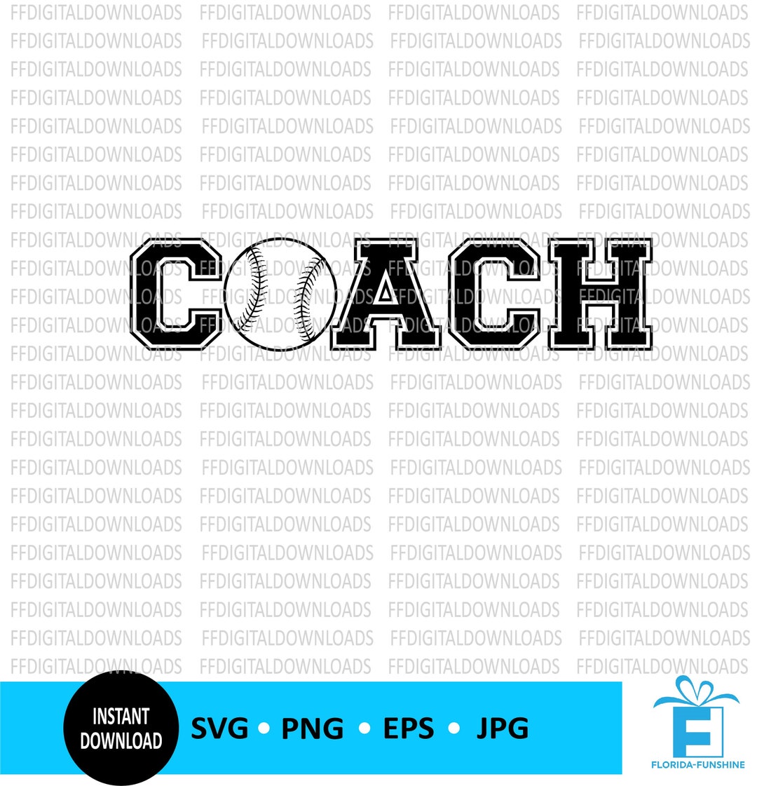 Baseball Coach SVG, Coach SVG, Baseball Coach PNG , Coach Cut File ...