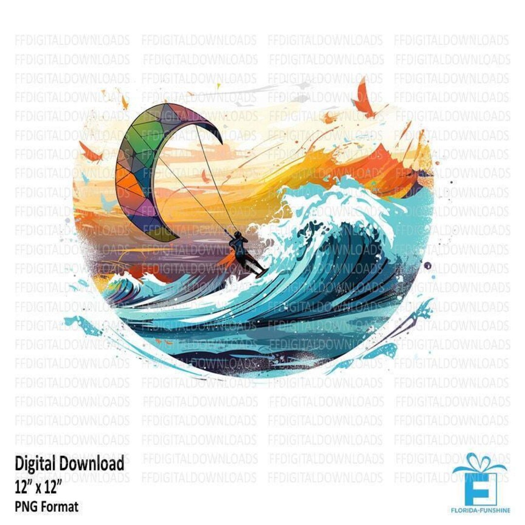 Kite Surfer PNG, Kite Surfer Clip Art, Kite Surfer Shirt Design, Kite ...