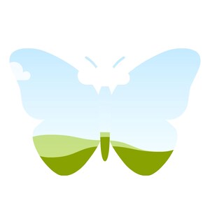Butterfly Canva Frame, Drag and Drop Editable Canva Template ...