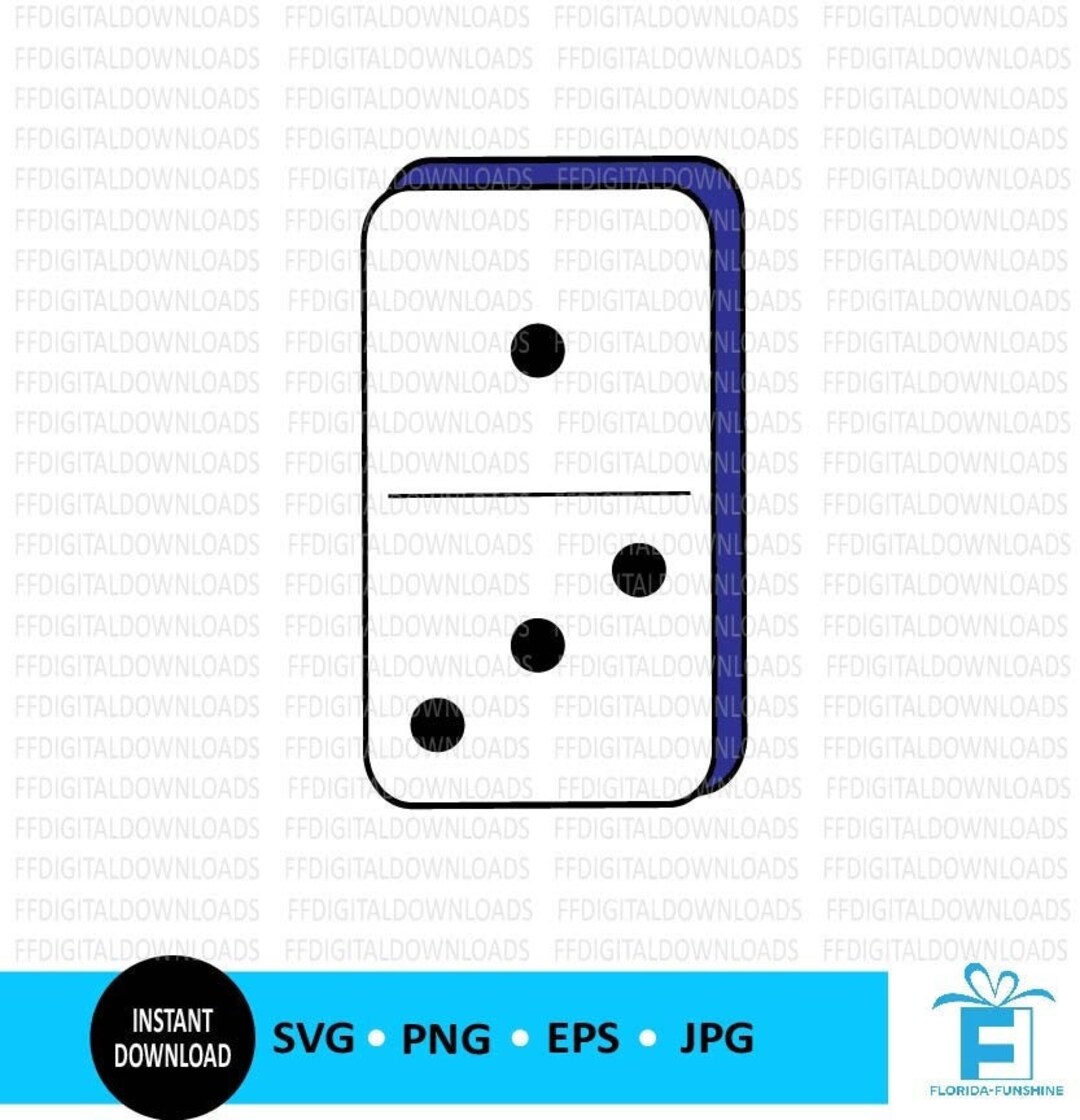 Domino SVG Domino PNG Domino Tile Svg Instant Download DTG sublimation ...