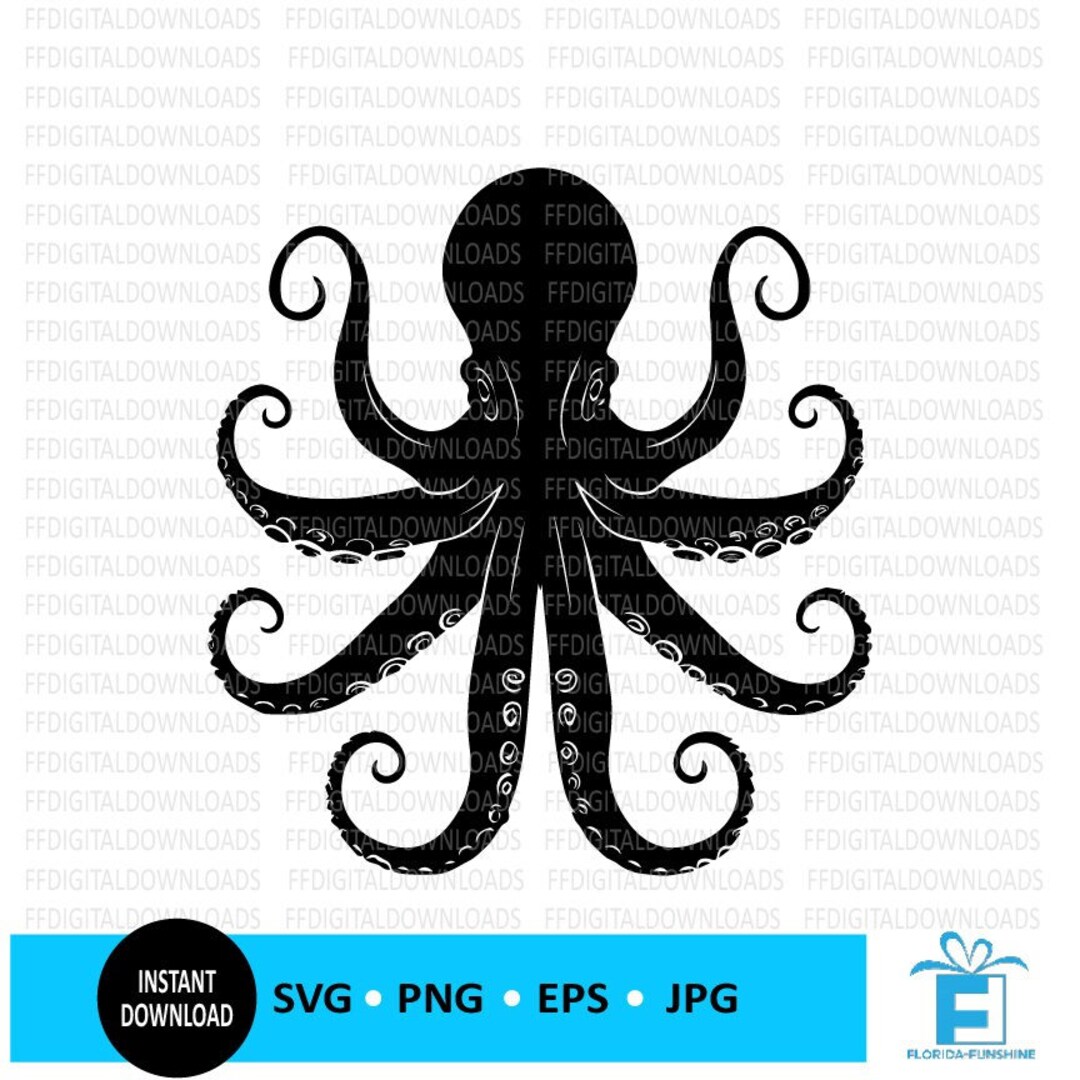 Octopus SVG, Octopus PNG, Octopus Clipart, Octopus Design, Octopus ...