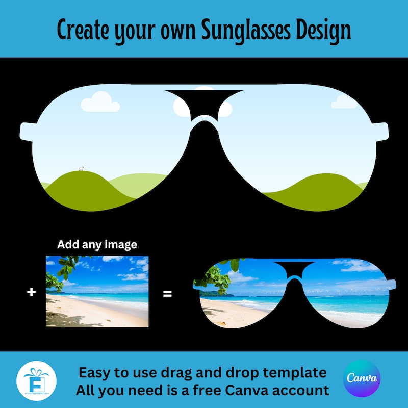 Sunglasses Printable - Etsy