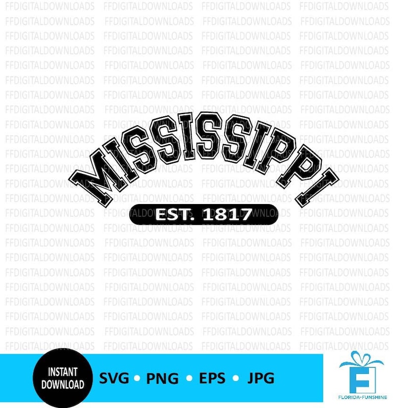 Mississippi SVG Mississippi PNG Mississippi Design - Etsy