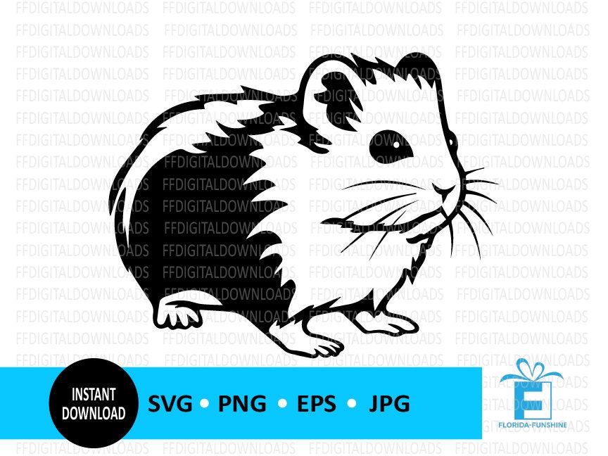 Hamster SVG Hamster PNG Cute Hamster Clipart Hamster - Etsy