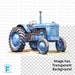 Blue Farm Tractor PNG, Farm Tractor Clipart, Old Fashioned Farm Tractor ...