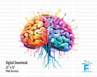 DIGITAL SVG PNG File Emo Brain Image Sublimation - Etsy