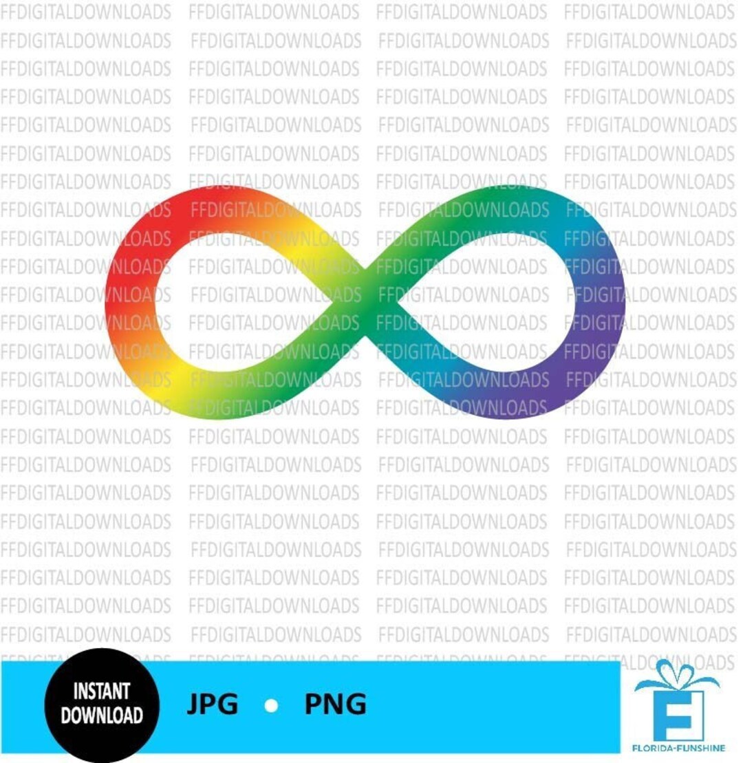 Rainbow Infinity Sign, Infinity Sign PNG, Gay Pride, Rainbow Infinity ...