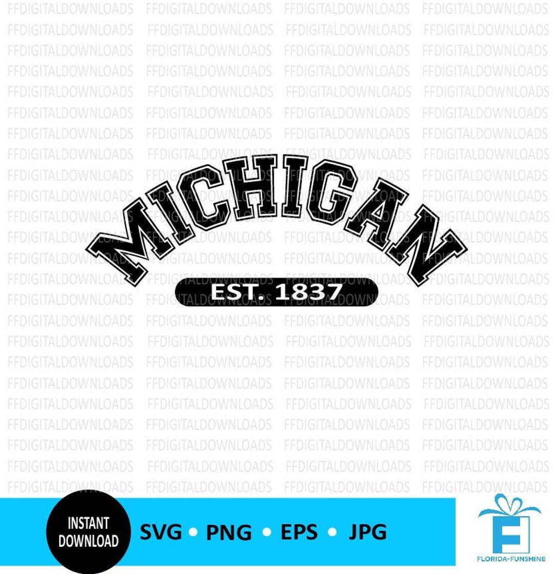 Michigan SVG, Michigan PNG, Michigan Shirt Design, Michigan Gift ...