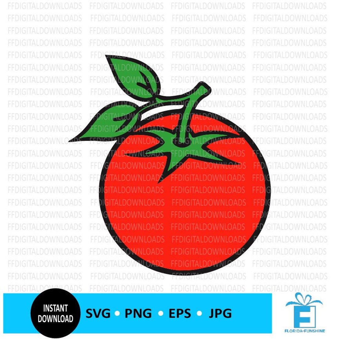 Tomato SVG, Tomato PNG, Tomato Clipart, Tomato Silhouette, Tomato ...