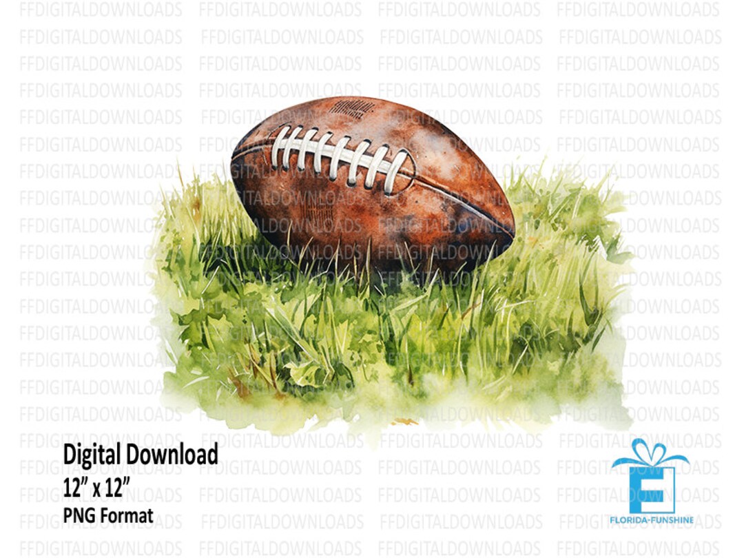 Watercolor Football Clipart, Football PNG, Football Design Png ...