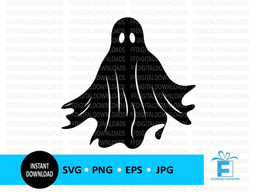 Ghost SVG, Ghost PNG, Halloween Ghost Clipart, Ghost Digital Design ...