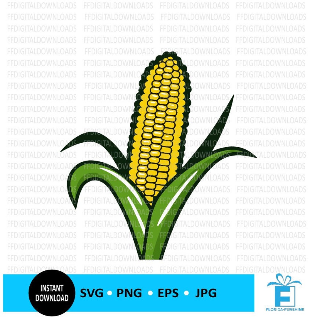 Corn SVG, Corn PNG, Corn Clipart, Corn Vector, Husked Corn Svg, Corn on ...