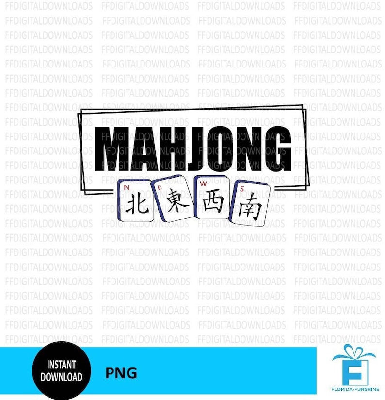 Mahjong PNG Mahjong Winds PNG Mahjong NEWS Mahjong - Etsy