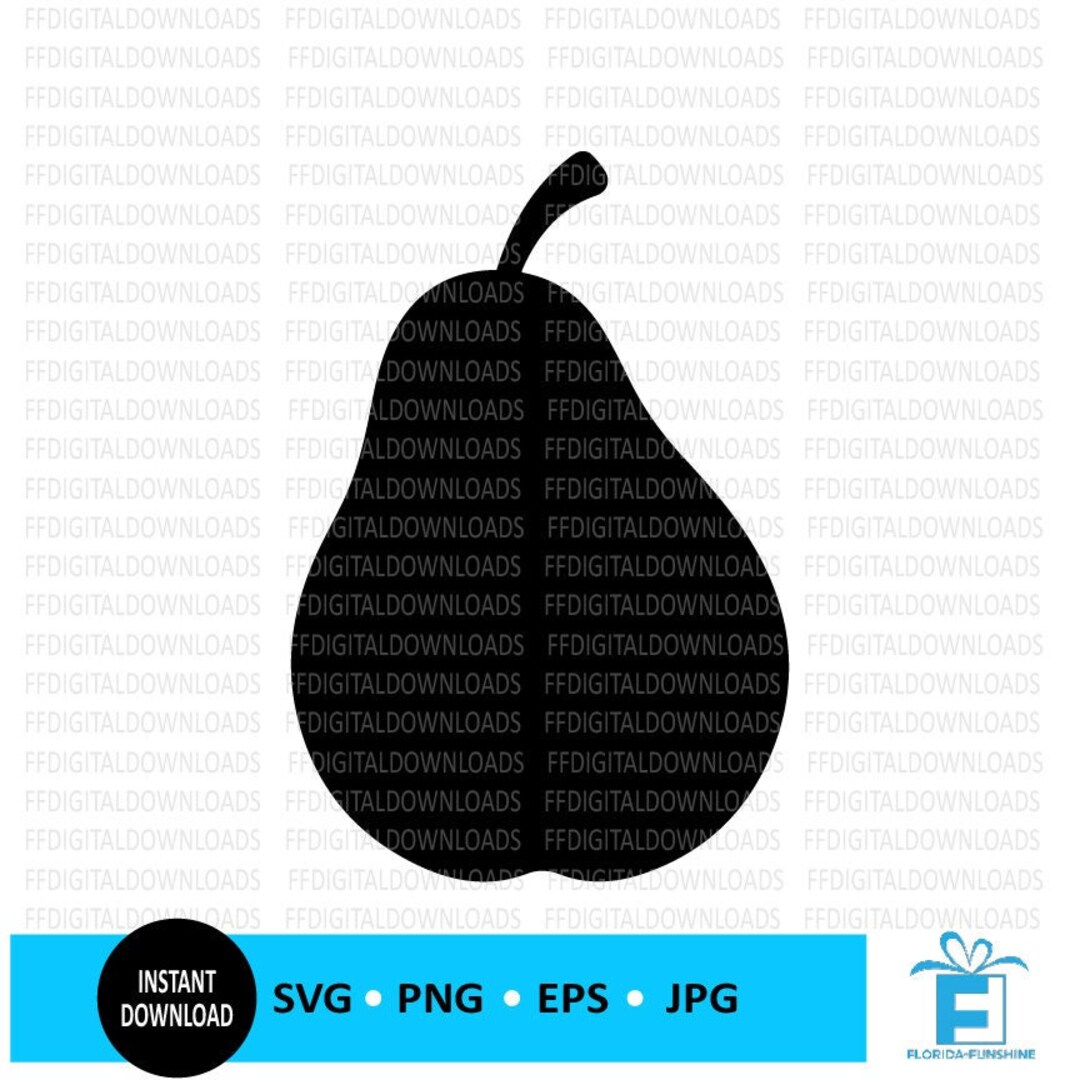 Pera SVG Pera PNG Pera Imágenes Prediseñadas Pera Silueta - Etsy México