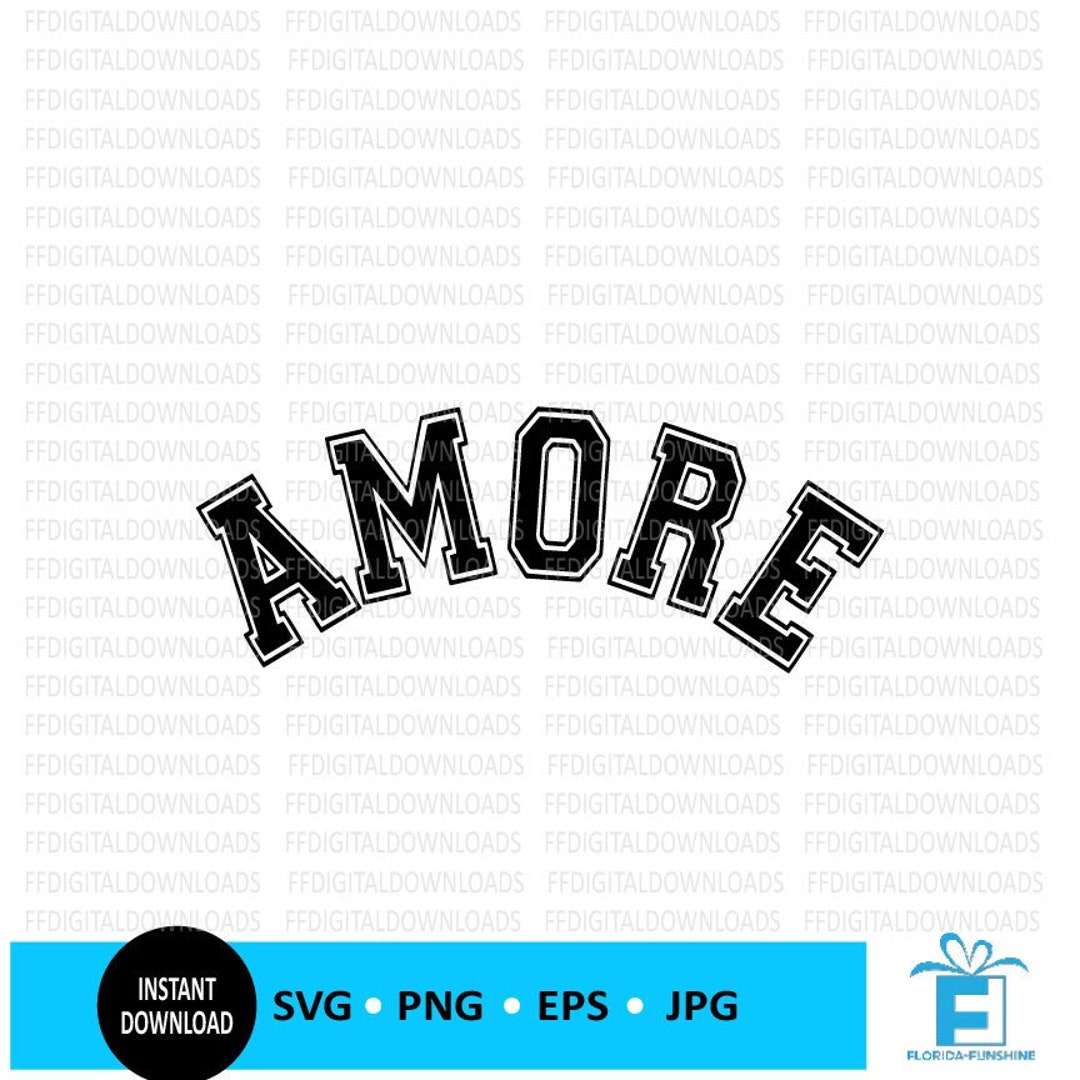Amore SVG Amore PNG Amore Design Png Amore Vector Cricut - Etsy España