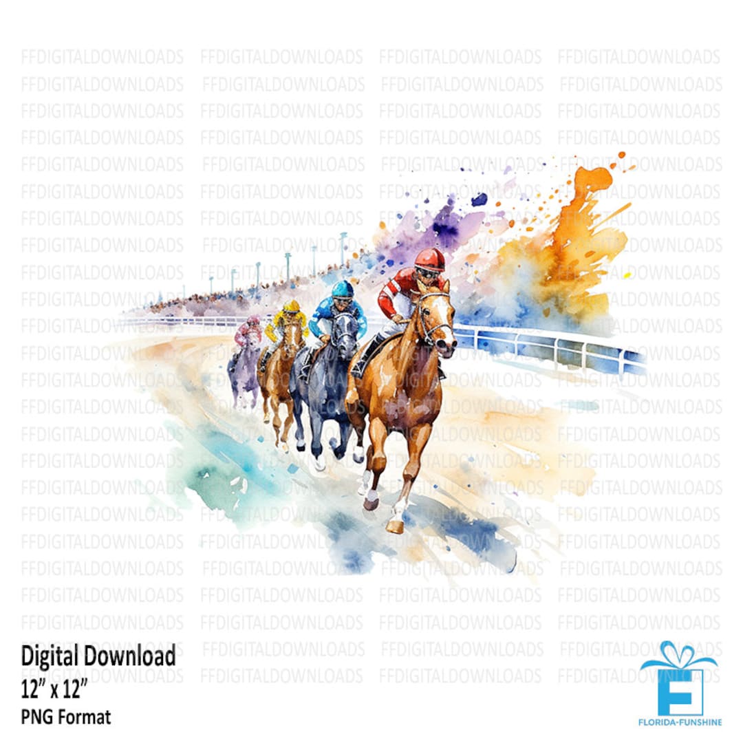 Horse Track Clipart Horse Track PNG Watercolor Horse Track - Etsy