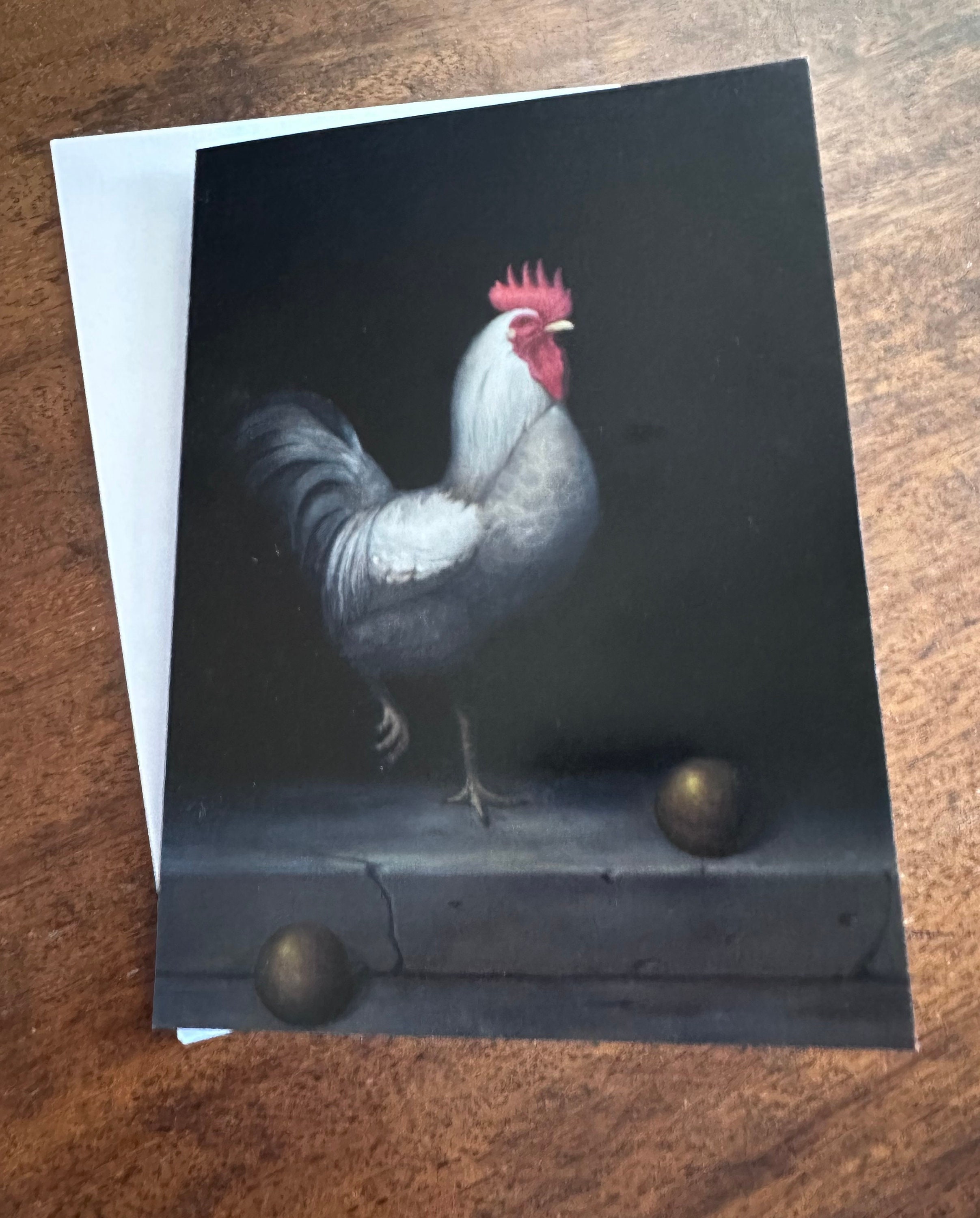 Rooster Series: 5x7 Rooster Card, Rooster Art Card, Rooster Note Card ...