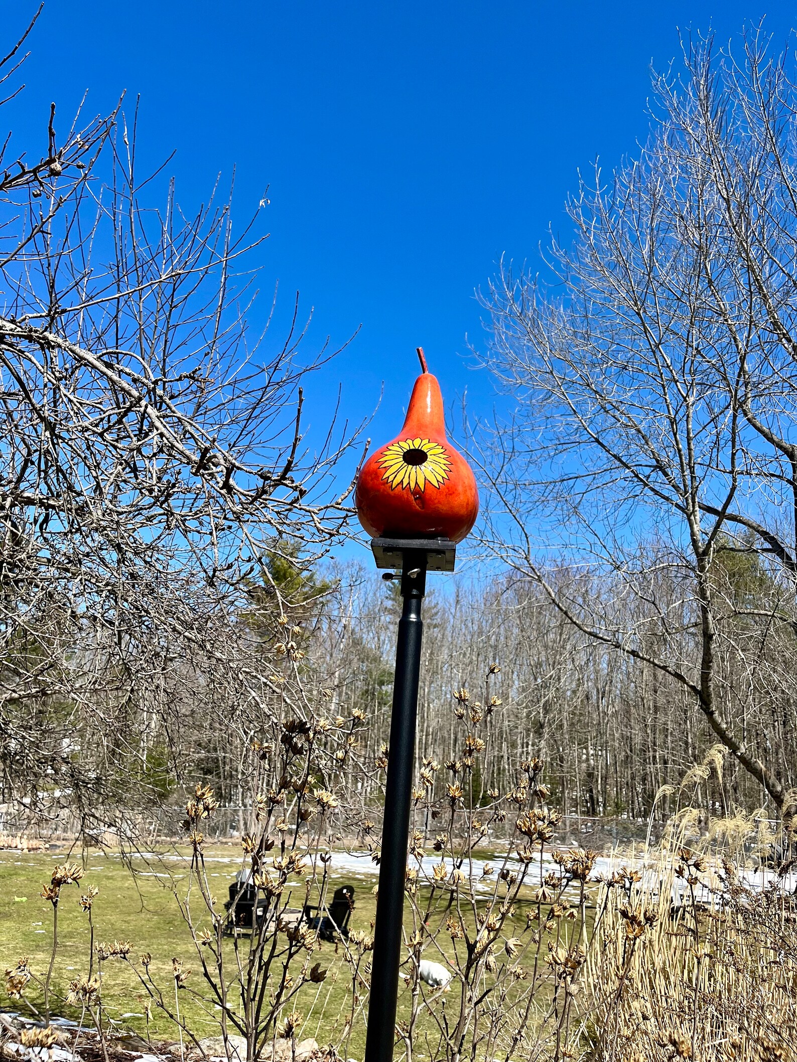 Spring Gourd Birdhouse Post Mount - Etsy