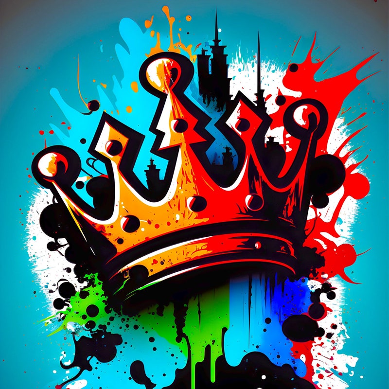 Graffiti Art Crown - Etsy
