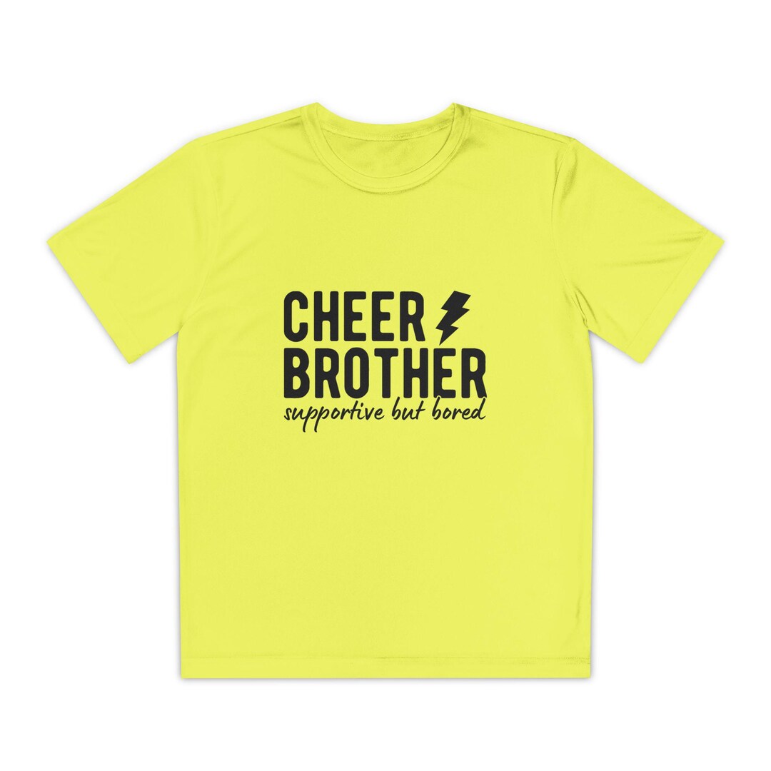 Cheer Brother Youth Tee - Supportive but Bored, Sports Shirt, Gift for ...