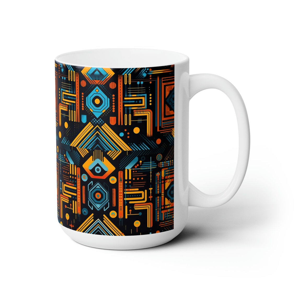 Futuristic Blade Runner Abstract Design Ceramic Mug 15oz - Etsy