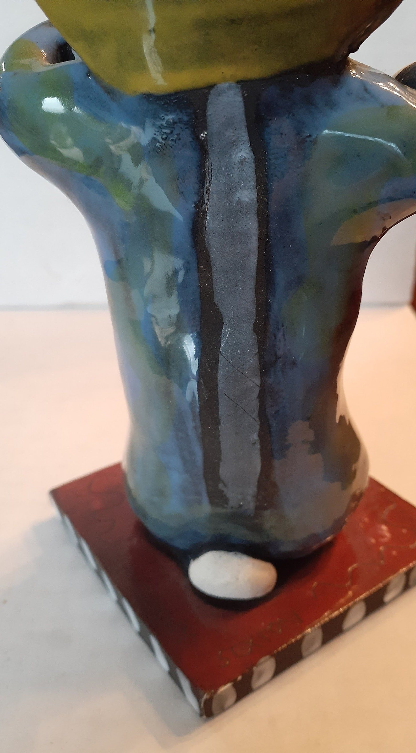 Mythological TRICKSTER Clay Sculpture One-of-a-kind Hand Formed Hand ...