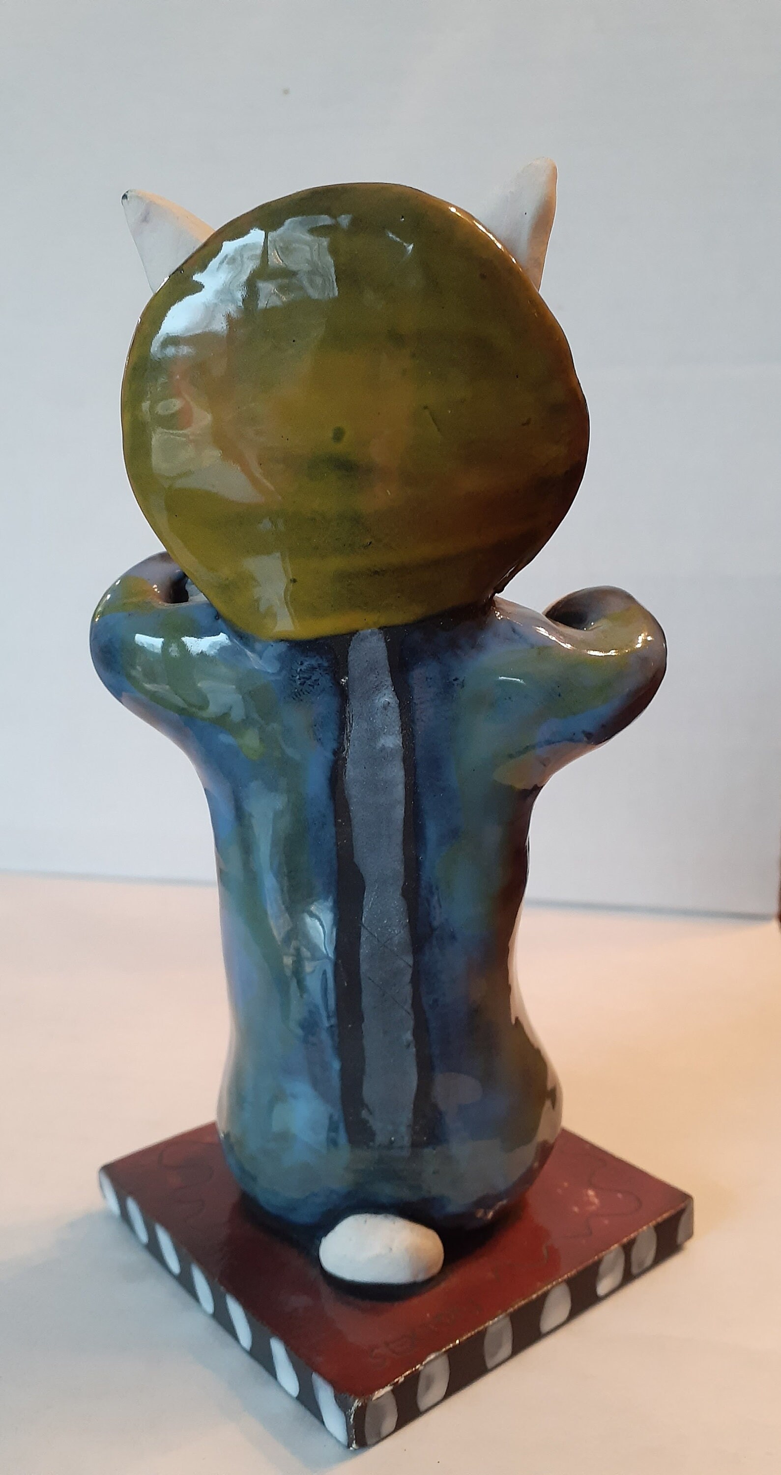 Mythological TRICKSTER Clay Sculpture One-of-a-kind Hand Formed Hand ...