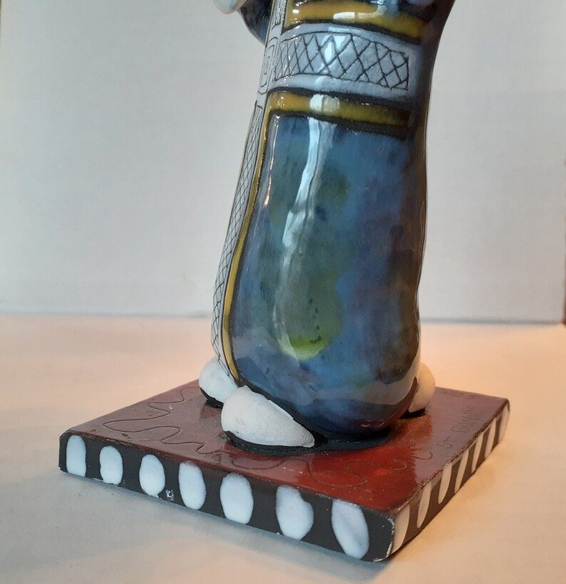 Mythological TRICKSTER Clay Sculpture One-of-a-kind Hand Formed Hand ...