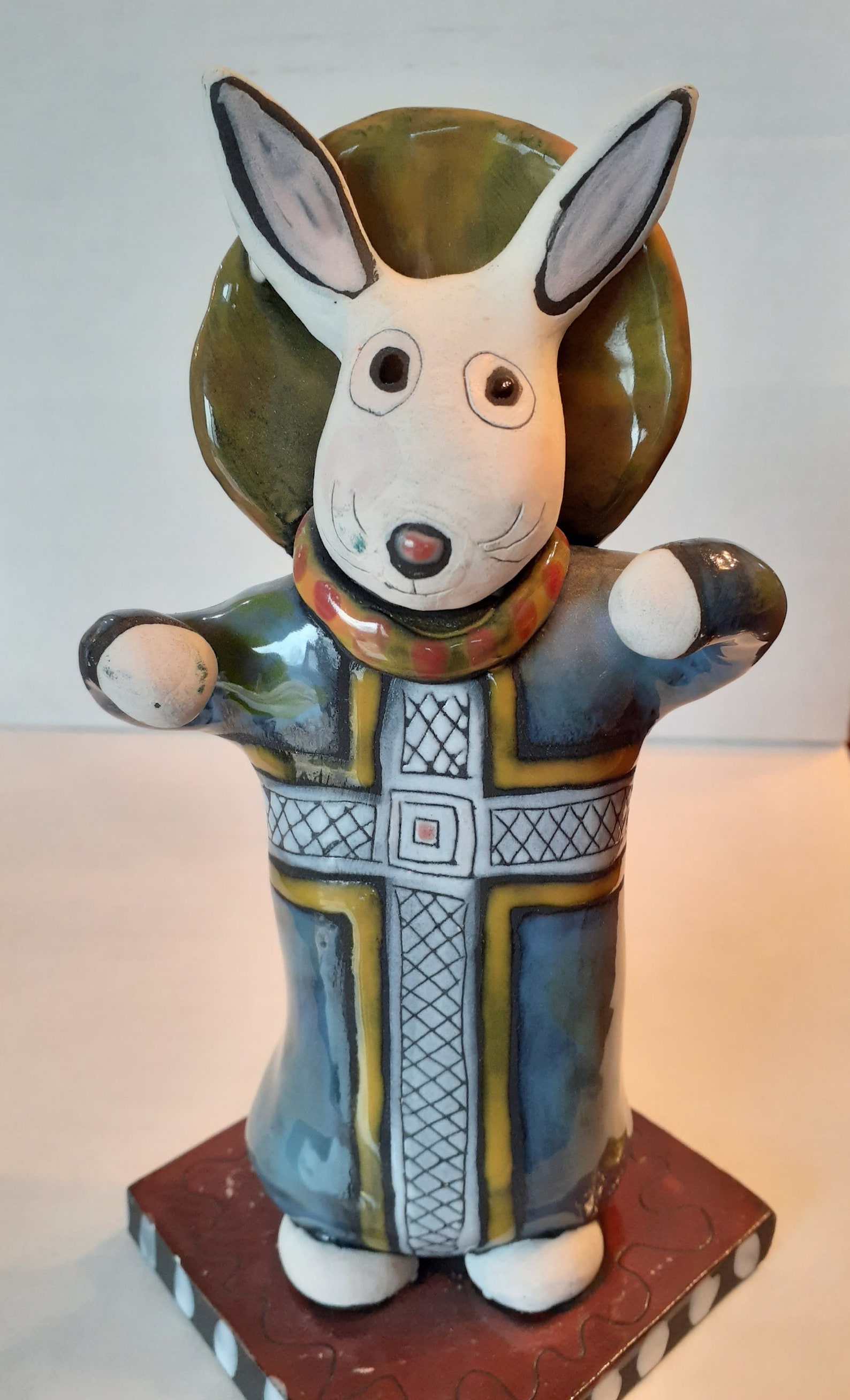 Mythological TRICKSTER Clay Sculpture One-of-a-kind Hand Formed Hand ...