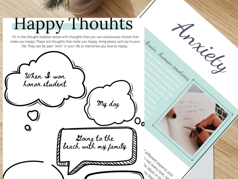 Anxiety Workbook for Teens: Mental Health Resources (digital Download ...
