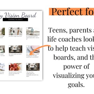 Vision Board Worksheets for Teens 5 Page Digital Download PDF Therapy ...