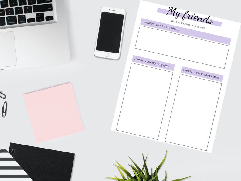 Friendship Workbook for Teens Digital Download Mental Health Resources ...