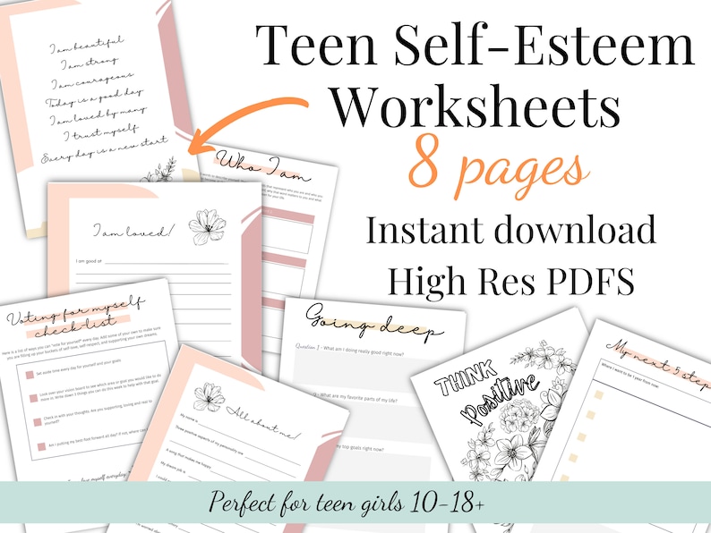 Teen Self Esteem Worksheets Therapy Worksheets Self Esteem Printable ...
