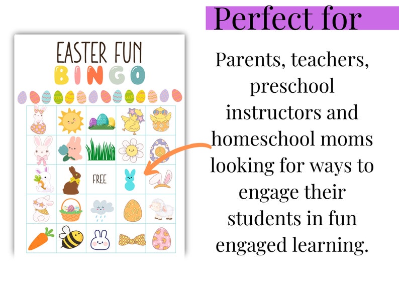 Oster BINGO Karten Printables Osterparty Spiel Oster Bingo Karten ...