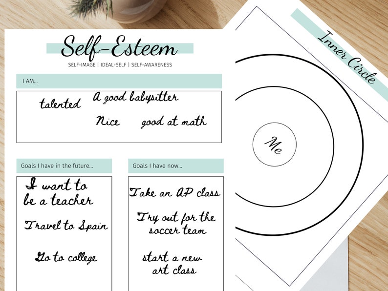 Teen Self-esteem Activity Packet: Youth Workshop (PDF Digital Download ...