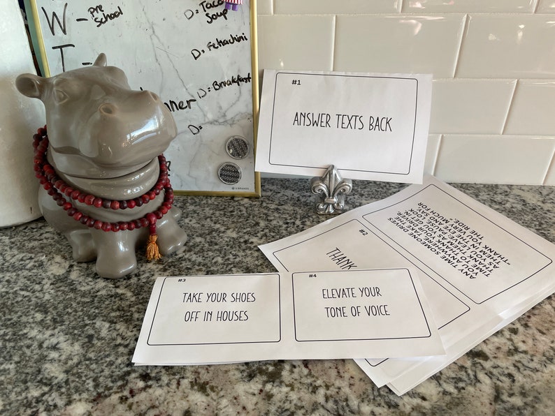 Teen Etiquette Cards: 52-week Family Manners (printable PDF) - Etsy